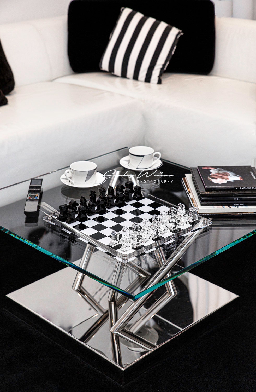 Chess - Luxury Acrylic Board Game - Ornament - Gift - Display - Board ...