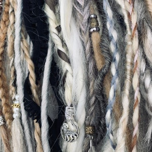 Viking Dreads & Braids Nordic Blondes Silvers Greys | Etsy UK