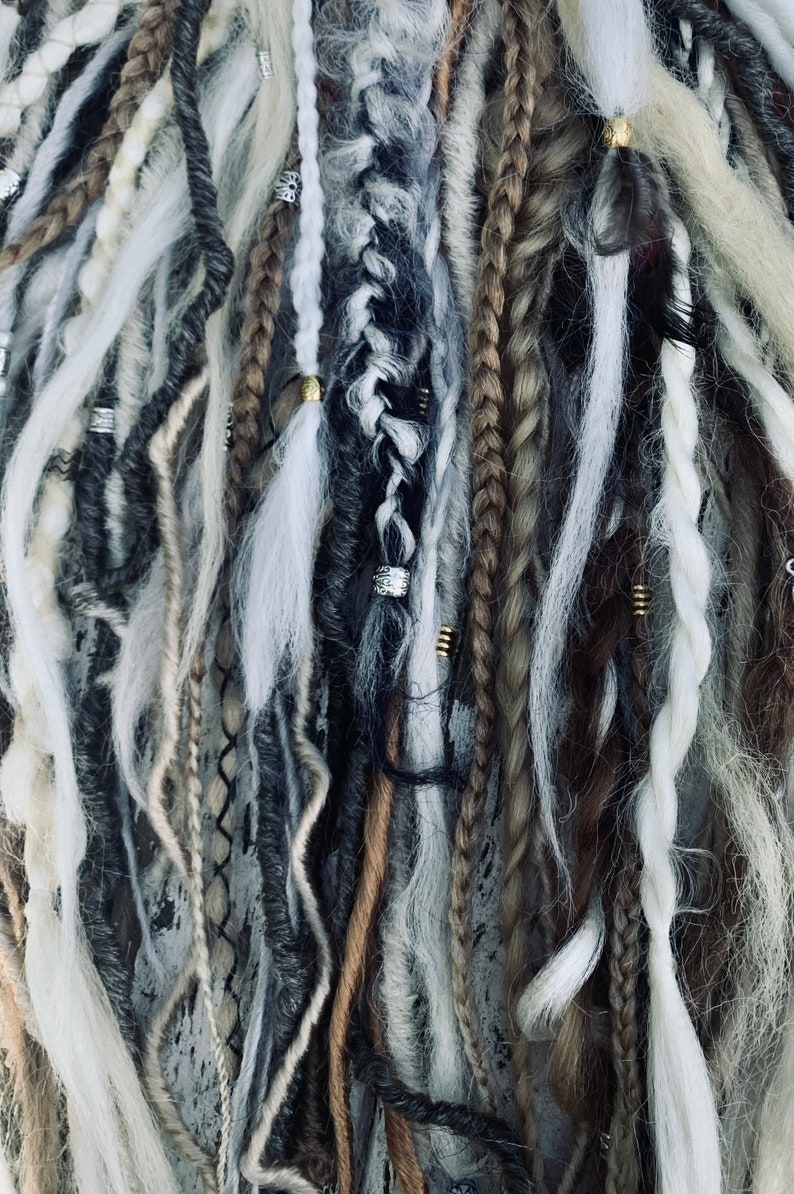 Viking Dreads and Braids Mix Single Ended Wild Blondes - Etsy UK
