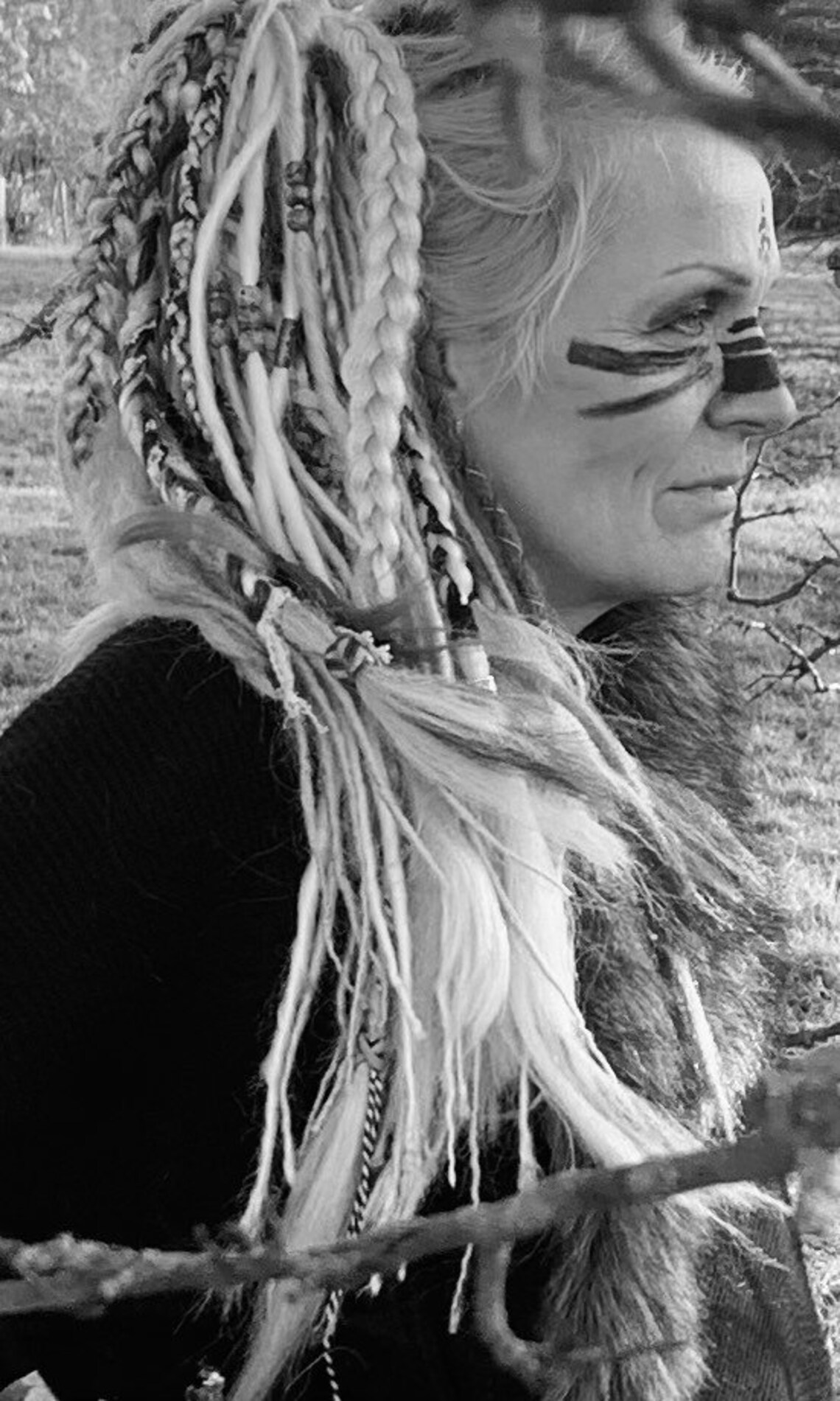 Viking Dreads & Braids Nordic Blondes Silvers Greys | Etsy UK