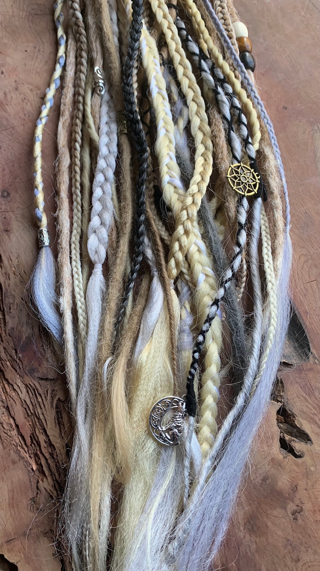 Winter Viking Wedding Dreads in Greys Blondes and Silvers |nordic ...
