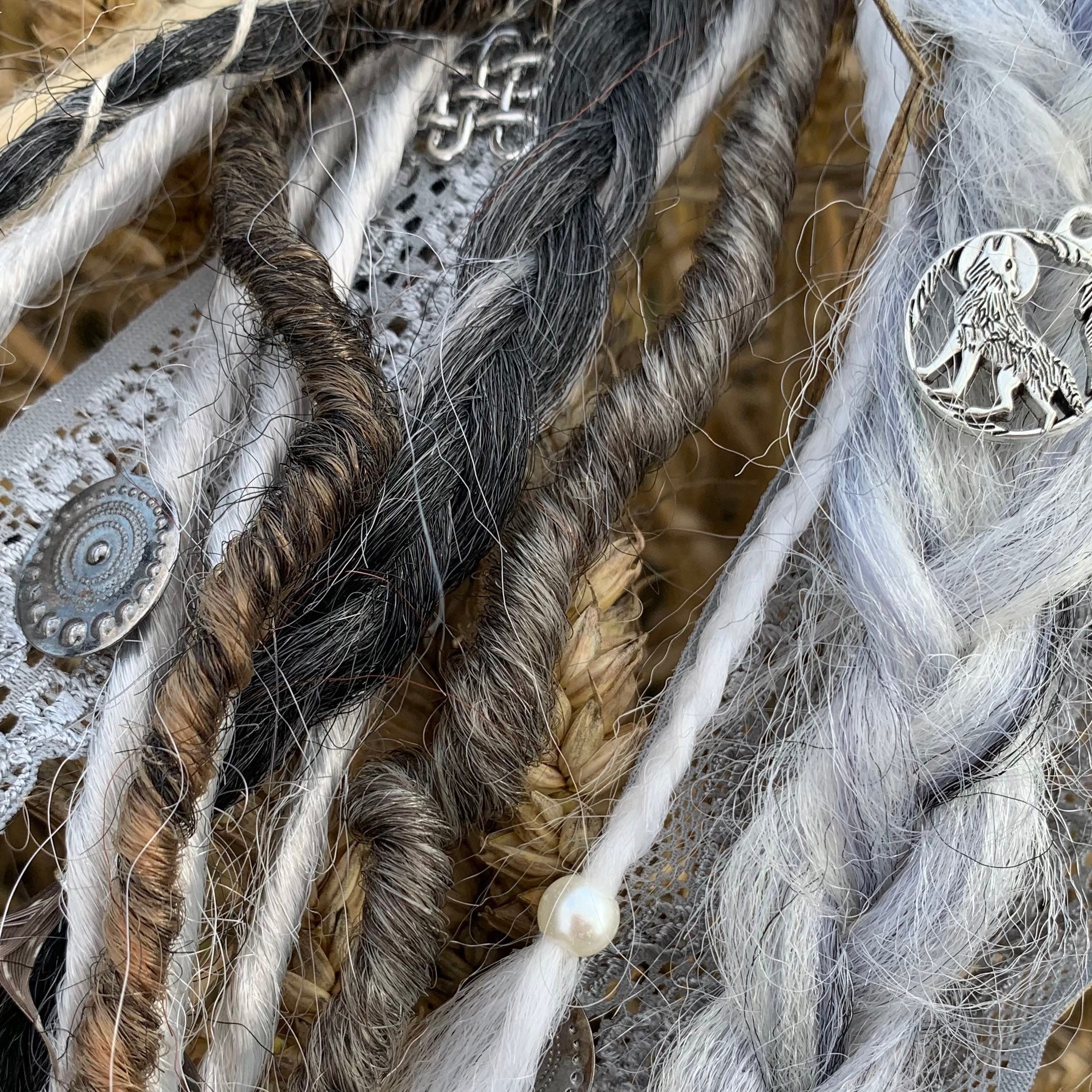 Viking Dreads & Braids Nordic Blondes Silvers Greys | Etsy UK