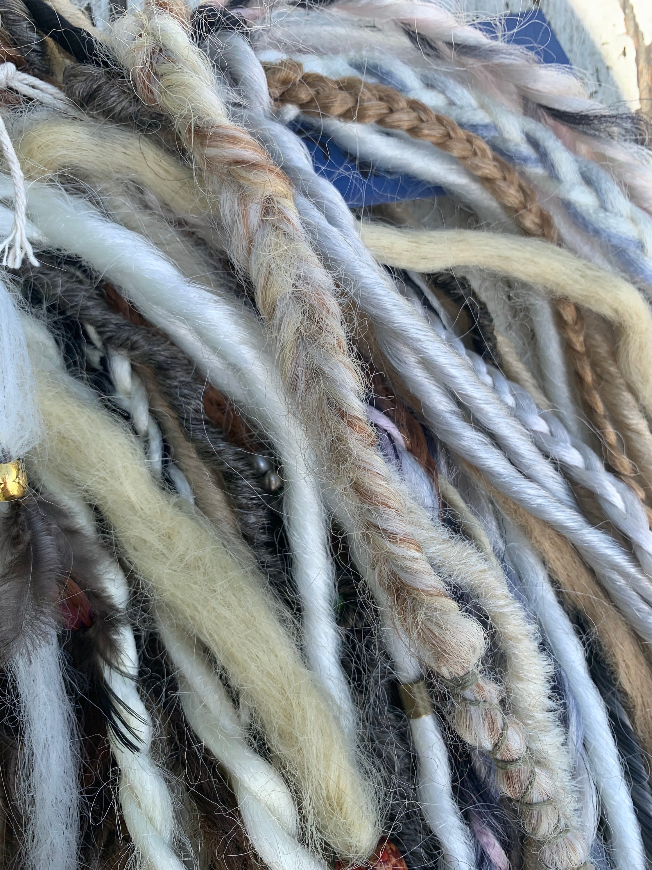 Viking Dreads and Braids Mix Single Ended Wild Blondes - Etsy UK