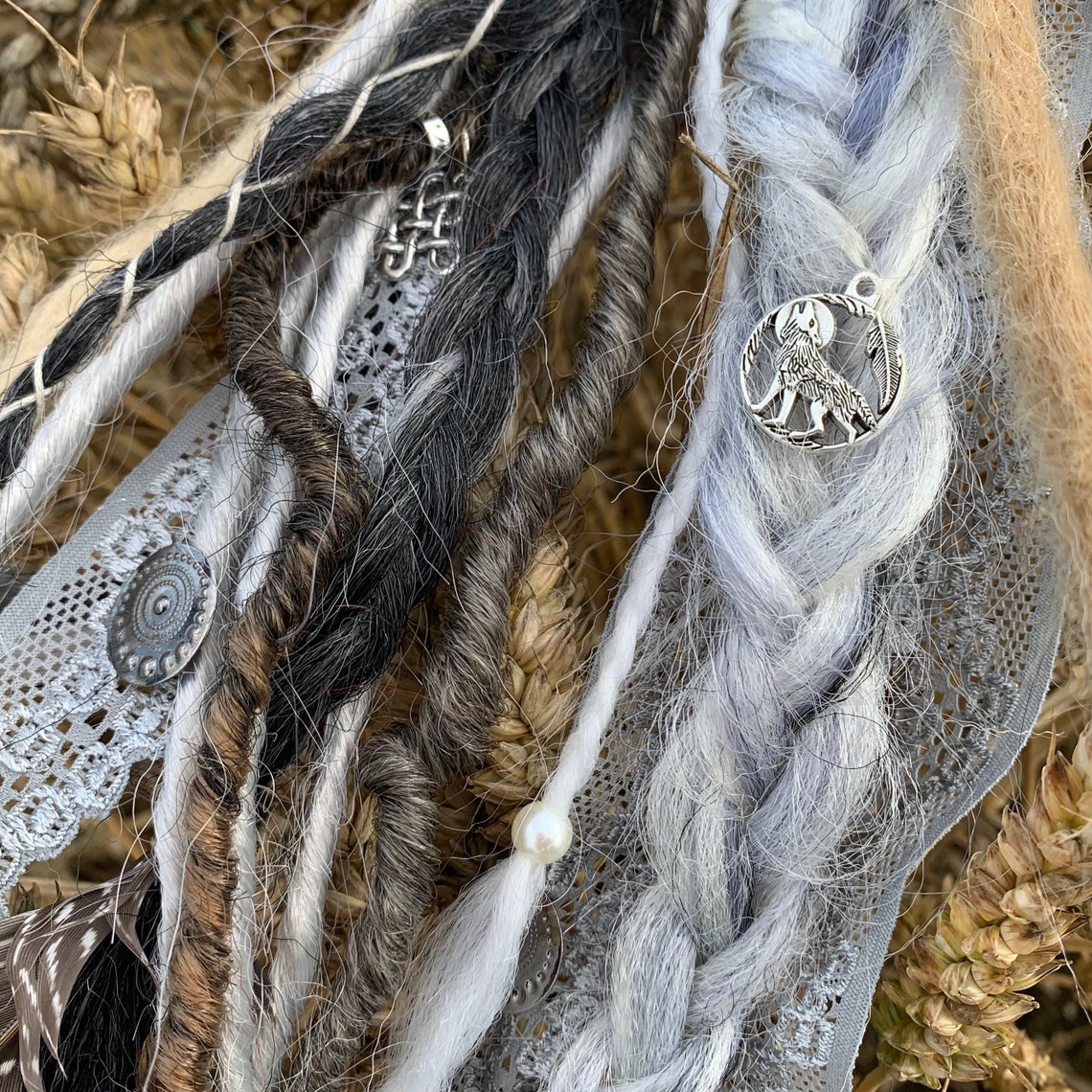 Viking Dreads & Braids Nordic Blondes Silvers Greys | Etsy UK