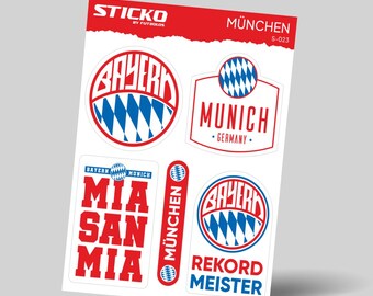 Paris Inspired Sticker Set Football Fan's Collectible Decals Quality ...