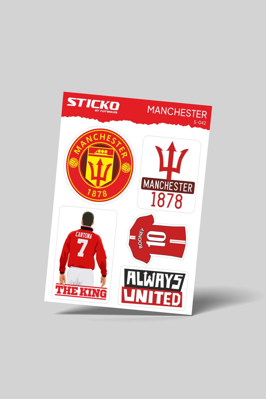 Manchester Sticker Set Football Fan's Collectible Decals Quality ...