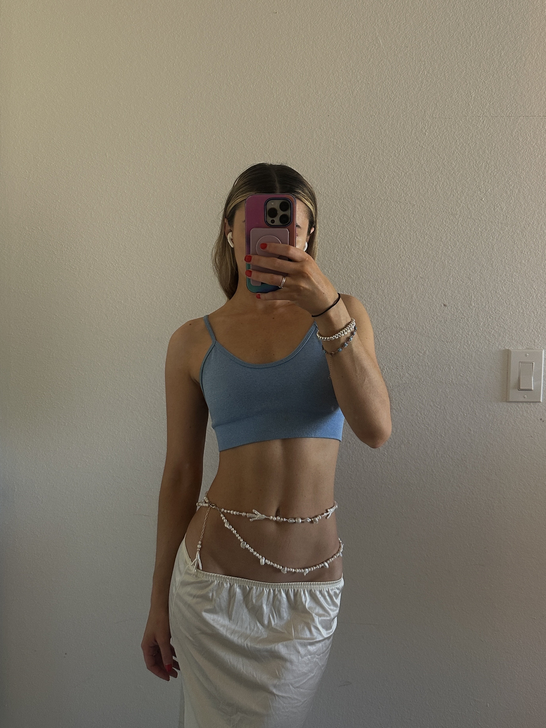 Baroque Pearl 925 Sterling Silver Belly Body Chain - Etsy