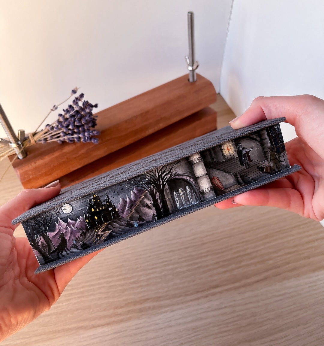 Made to Order Dracula Fore-edge Painting Original Design - Etsy