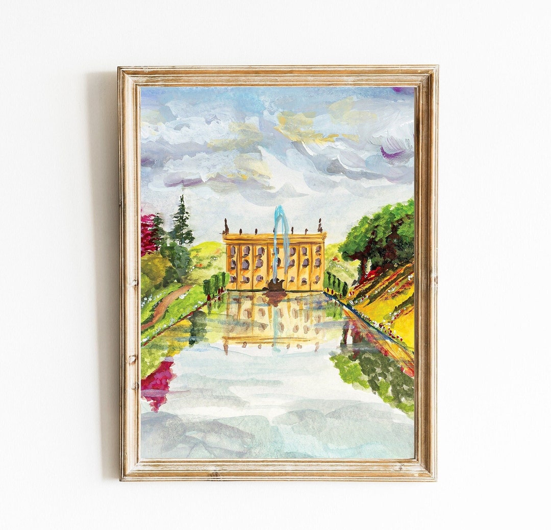 Pemberley From Jane Austen's 'pride and Prejudice' - Gouache Painting ...