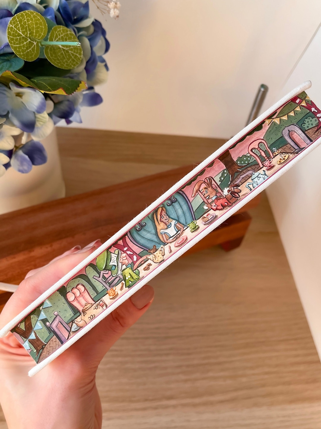 Made to Order* Alice in Wonderland Fore-edge Painting - "mad Tea Party ...