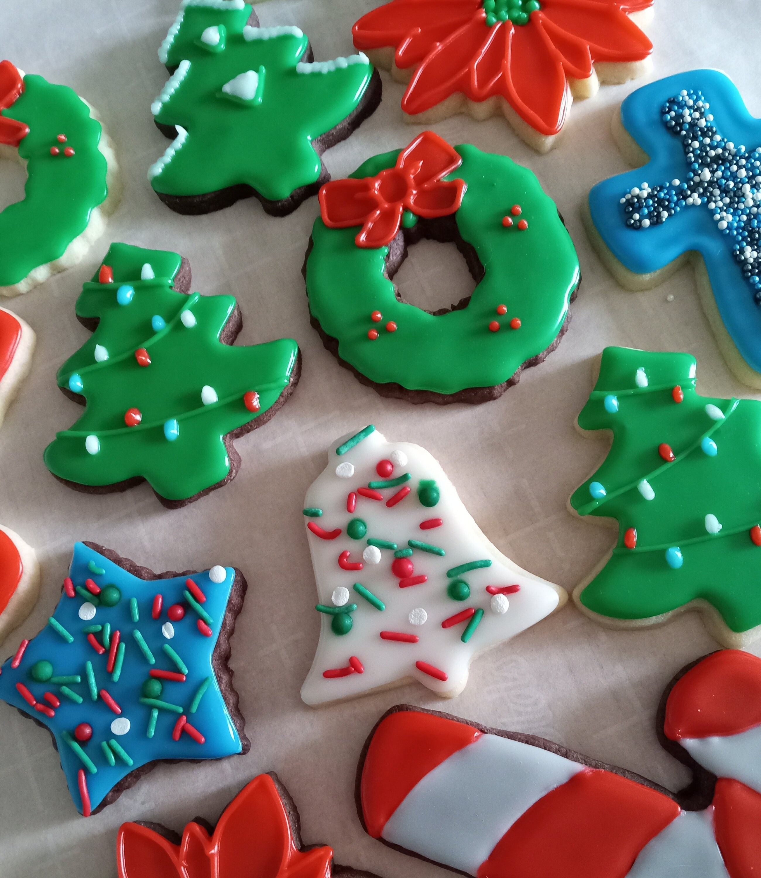 Iced Christmas Shapes Sugar Cookies - Etsy