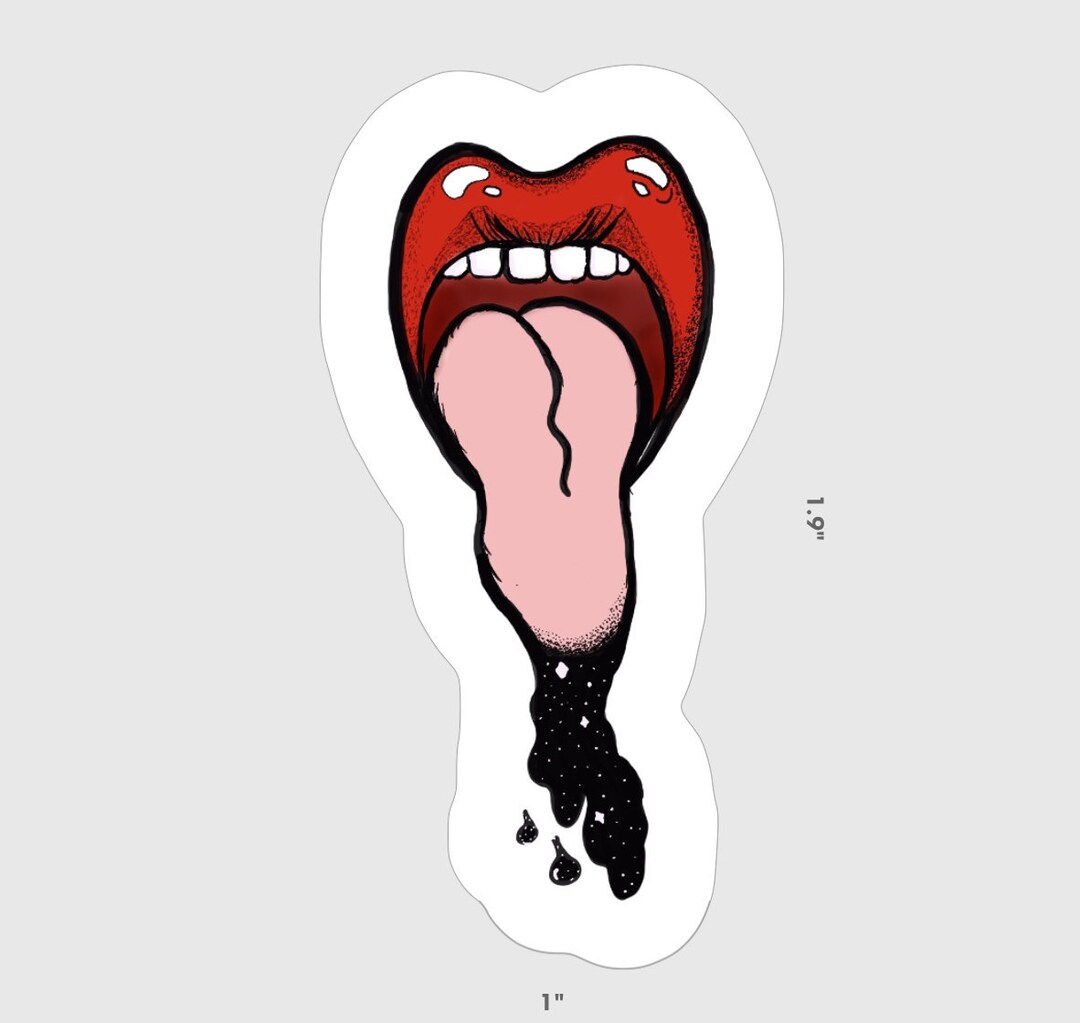 Trippy Tongue Sticker - Etsy