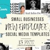 New Employee Introduction- Social Media Post Templates- 15 Count! - Etsy