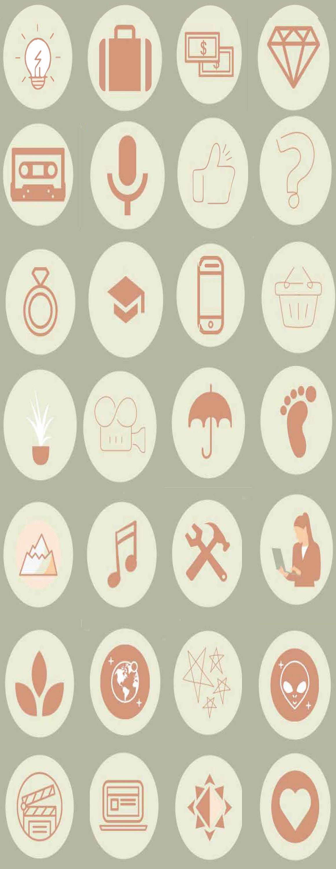 Aesthetic Instagram Highlight Icons Sage, Cream, Terracotta - Etsy
