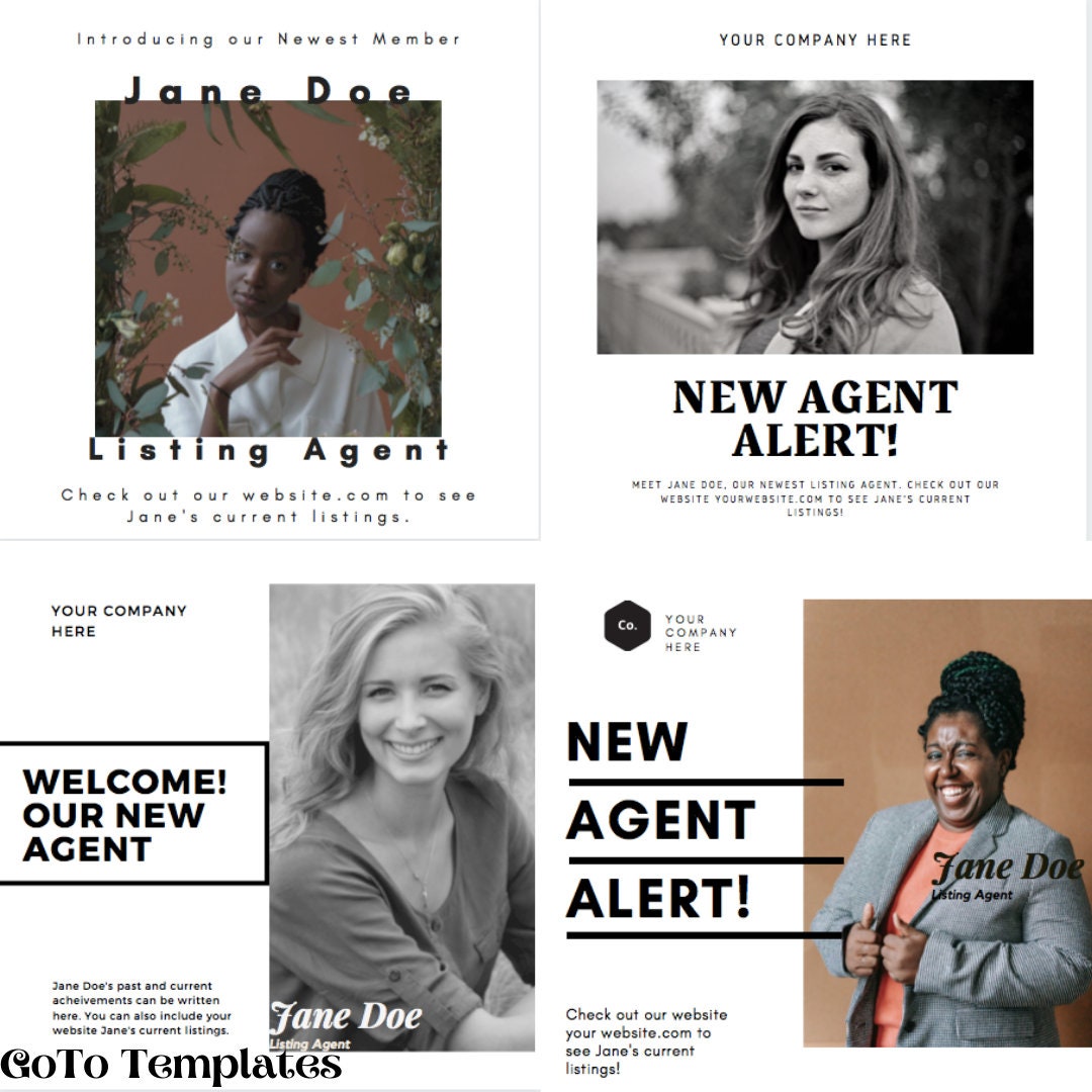 New Employee Introduction- Social Media Post Templates- 15 Count! - Etsy