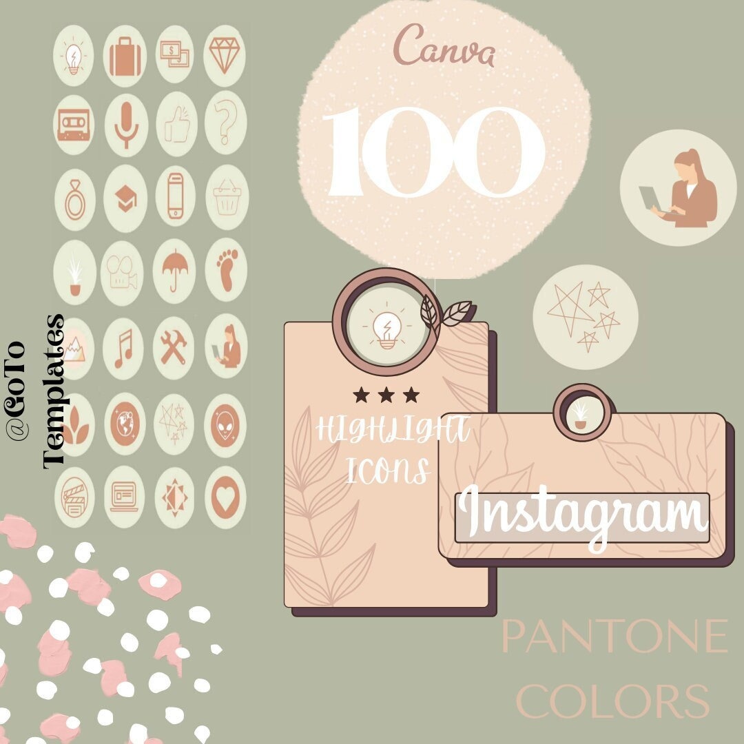 Aesthetic Instagram Highlight Icons Sage, Cream, Terracotta - Etsy