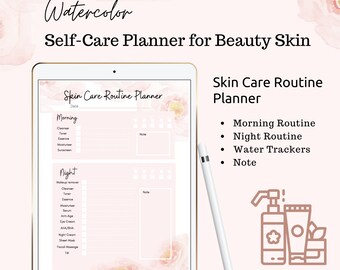 Beauty Skin Care Routine Self Care Planner Daily for Ipad - Etsy