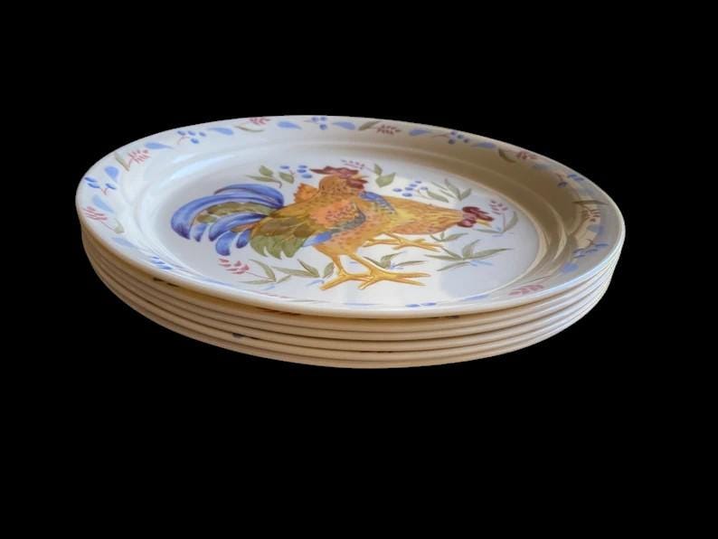 Corning Corelle Country Morning Chicken Plate Dinner Lunch Table ...