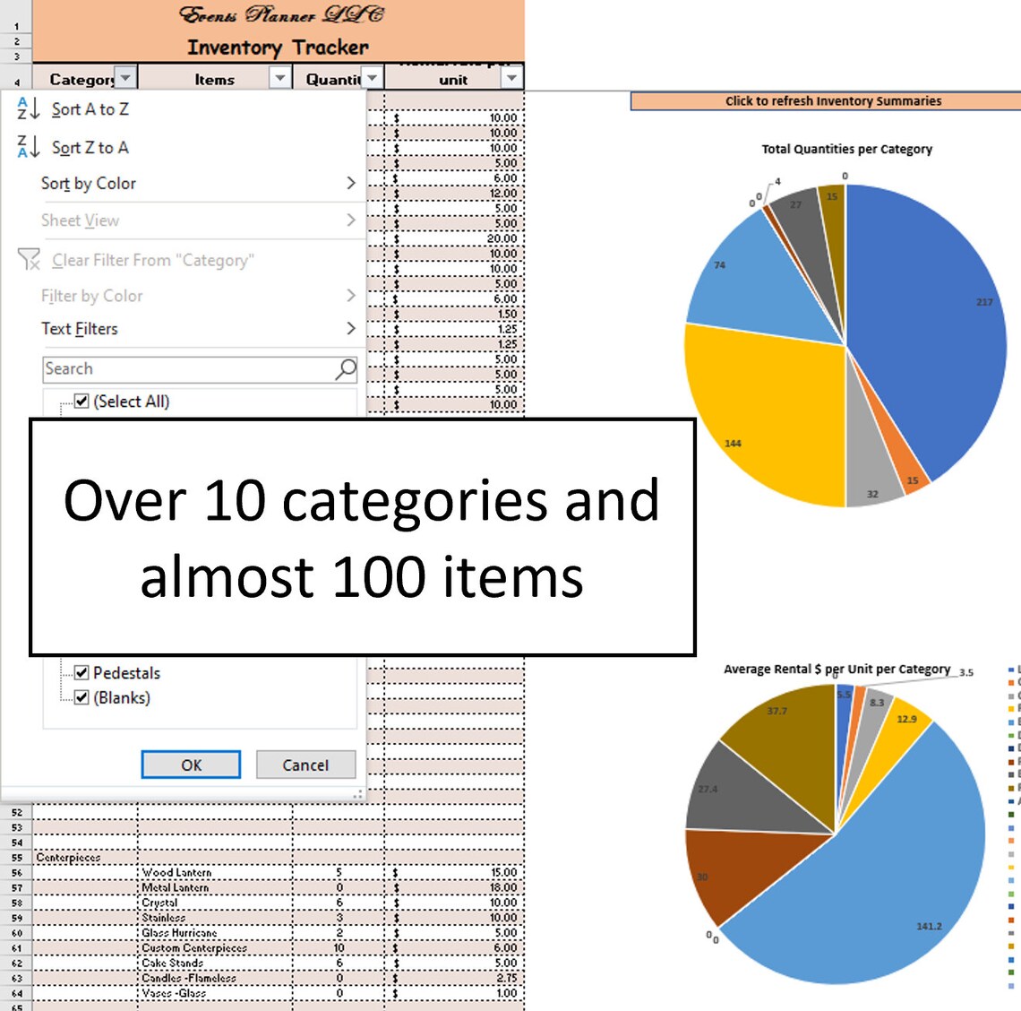 Bundle [inventory Tracker + Client Price Quote + Vendor Price ...