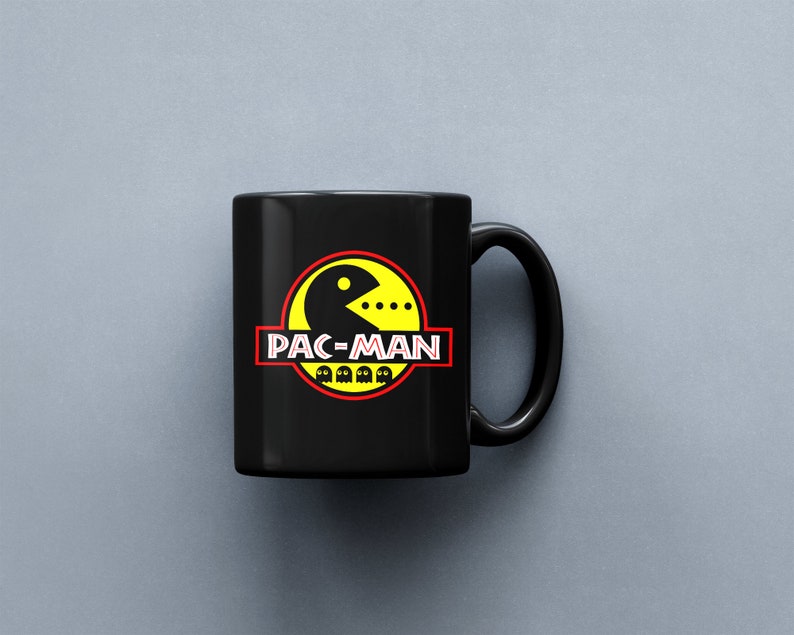 Pac Man Jurassic Park Inspired Sticker Digital Download Clipart Vector ...