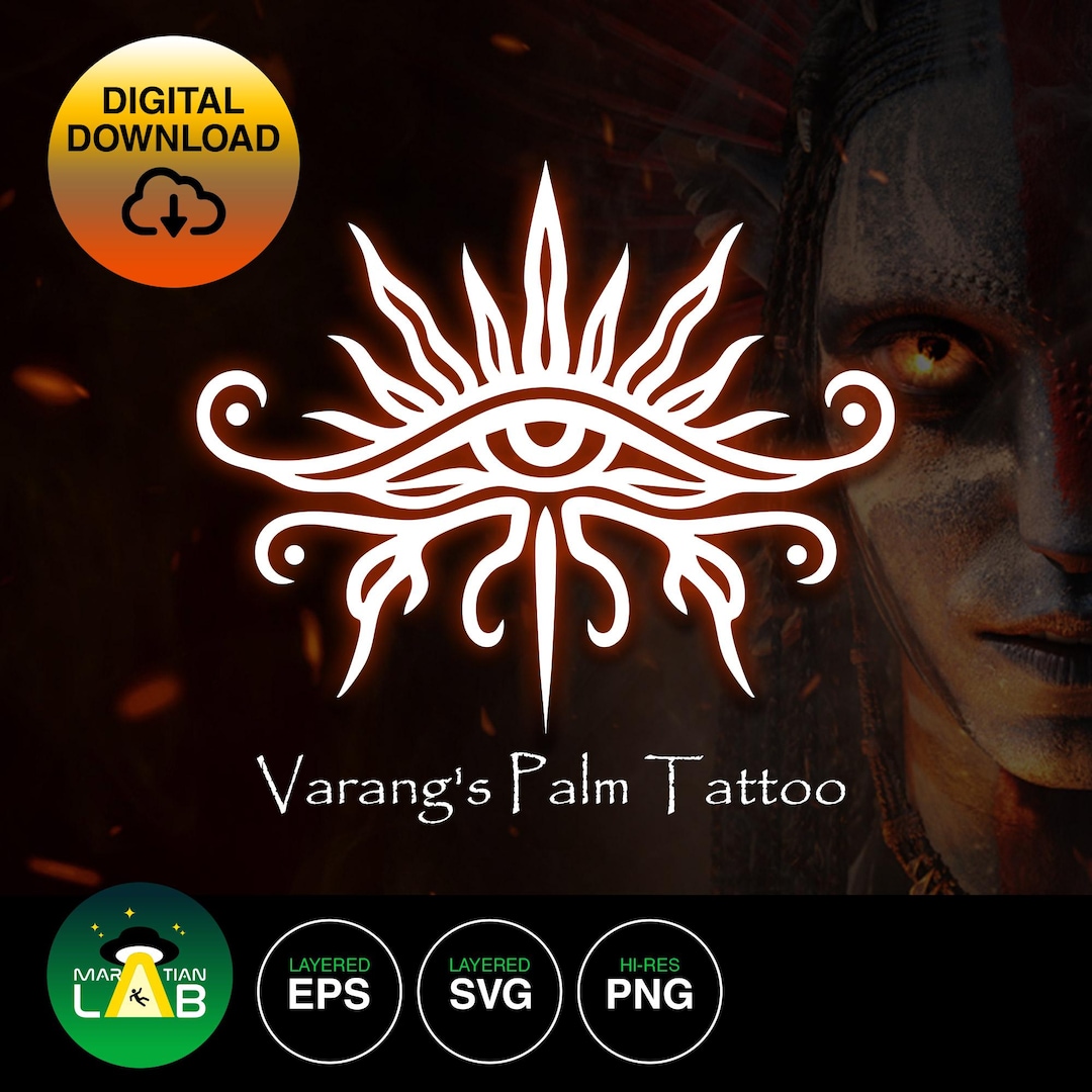 Varang Tattoo Vector | Decal | Stencil Cricut SVG, EPS & PNG File Ready ...
