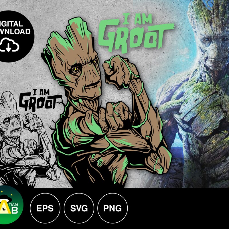 Baby Groot Decals - Etsy