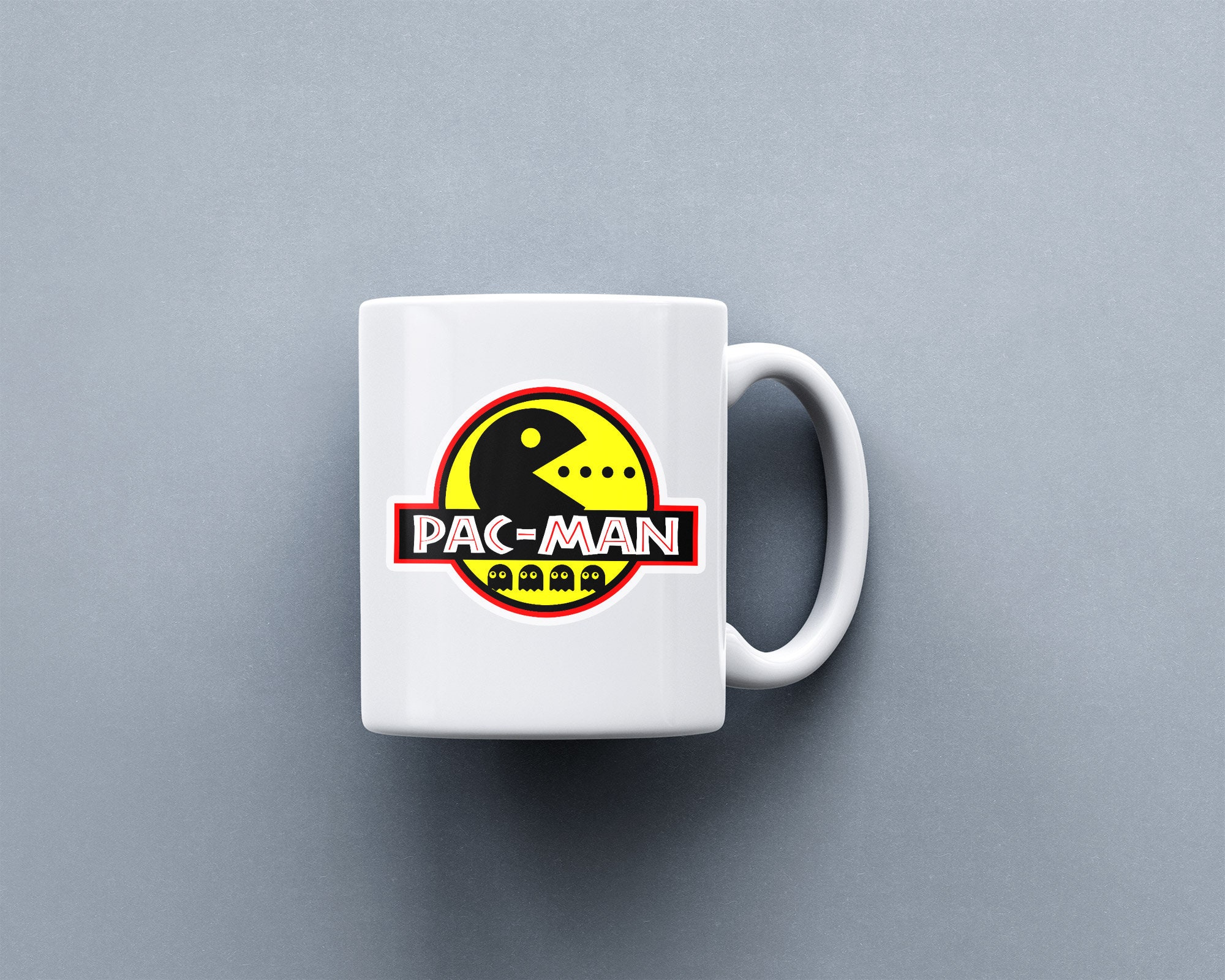 Pac Man Jurassic Park Inspired Sticker Digital Download Clipart Vector ...