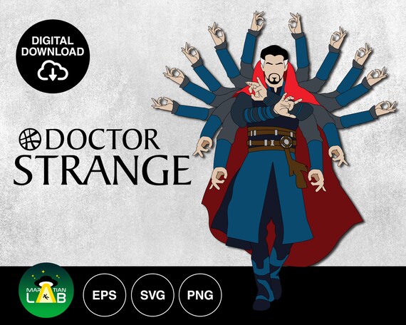 Dr Strange Multiverse Digital Vector Stencil Clipart With - Etsy