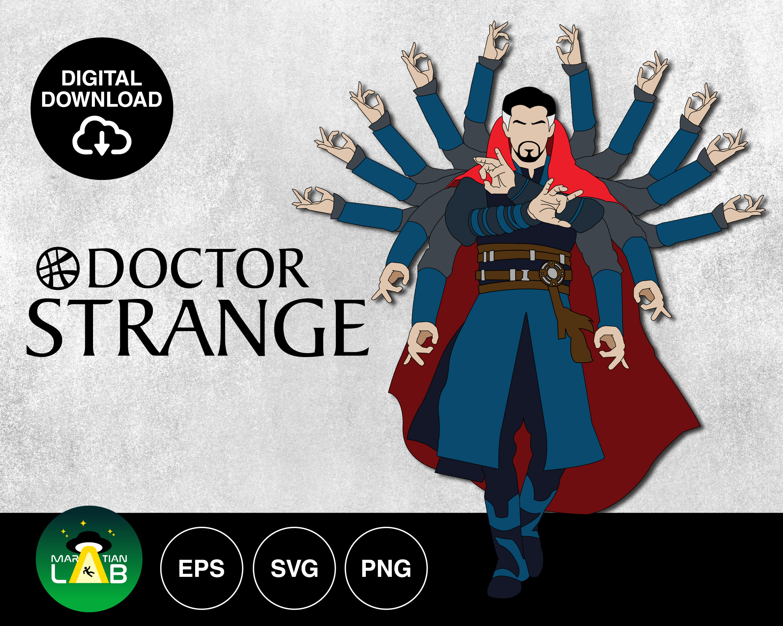 Dr Strange Multiverse Digital Vector Stencil Clipart With - Etsy