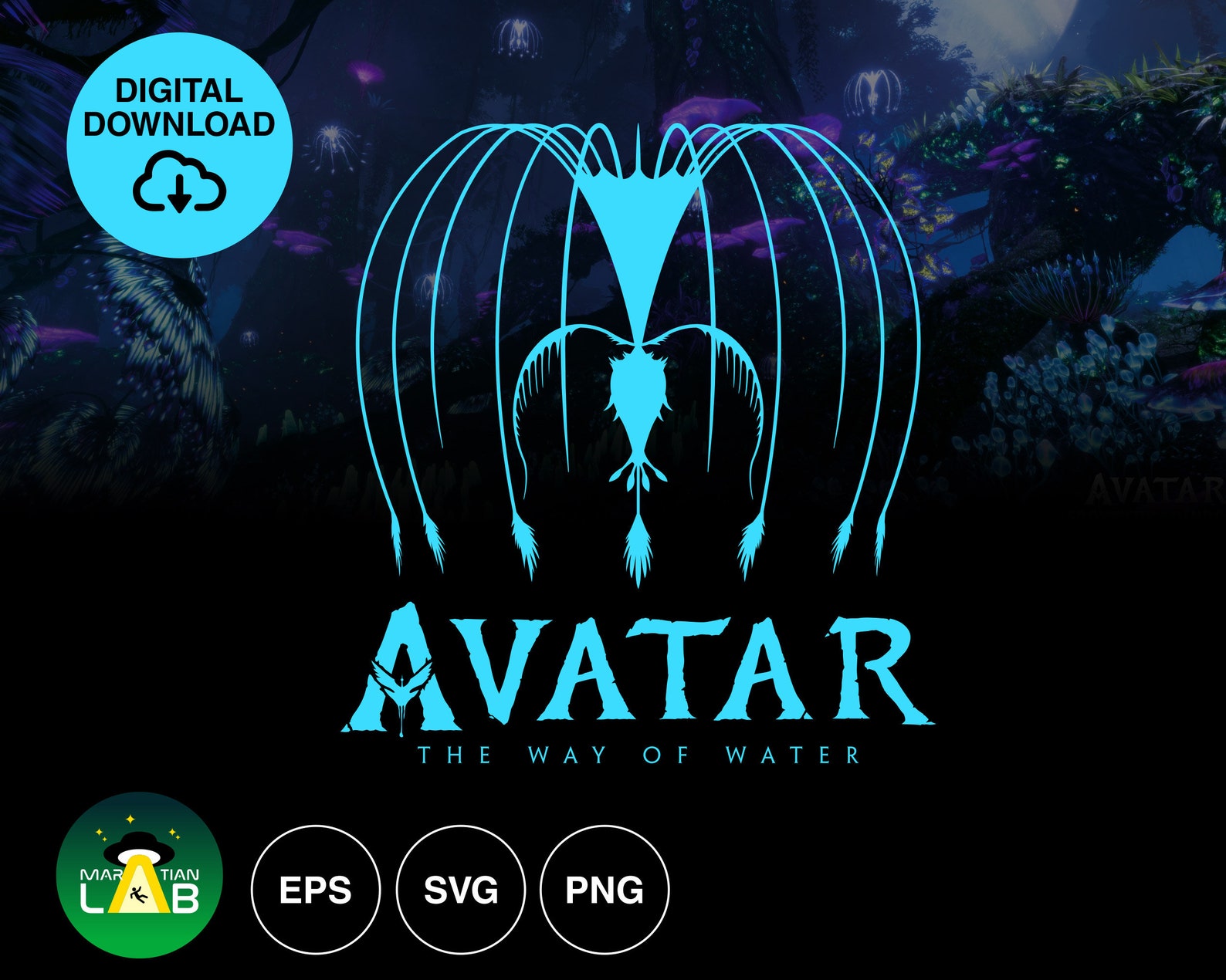 Avatar the Way of Water Woodsprite Vector | Decal | Stencil Cricut SVG ...