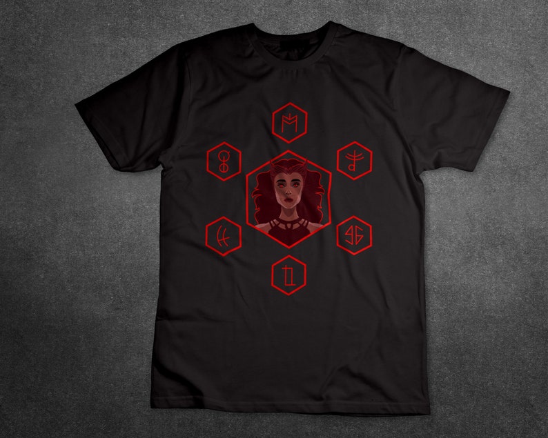 Scarlet Witch Rune Agatha Digital Decal Stencil Vector - Etsy