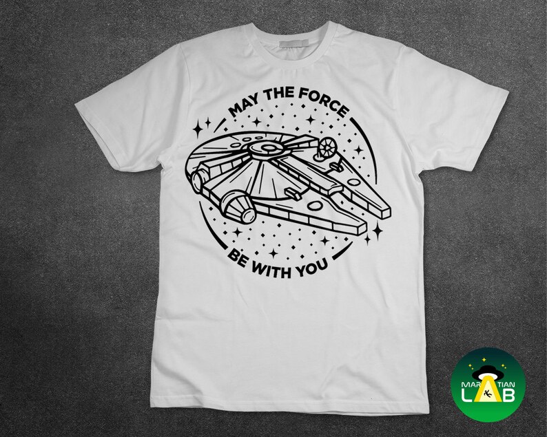 Millennium Falcon Vector | Decal | Stencil Cricut SVG, EPS & PNG File ...