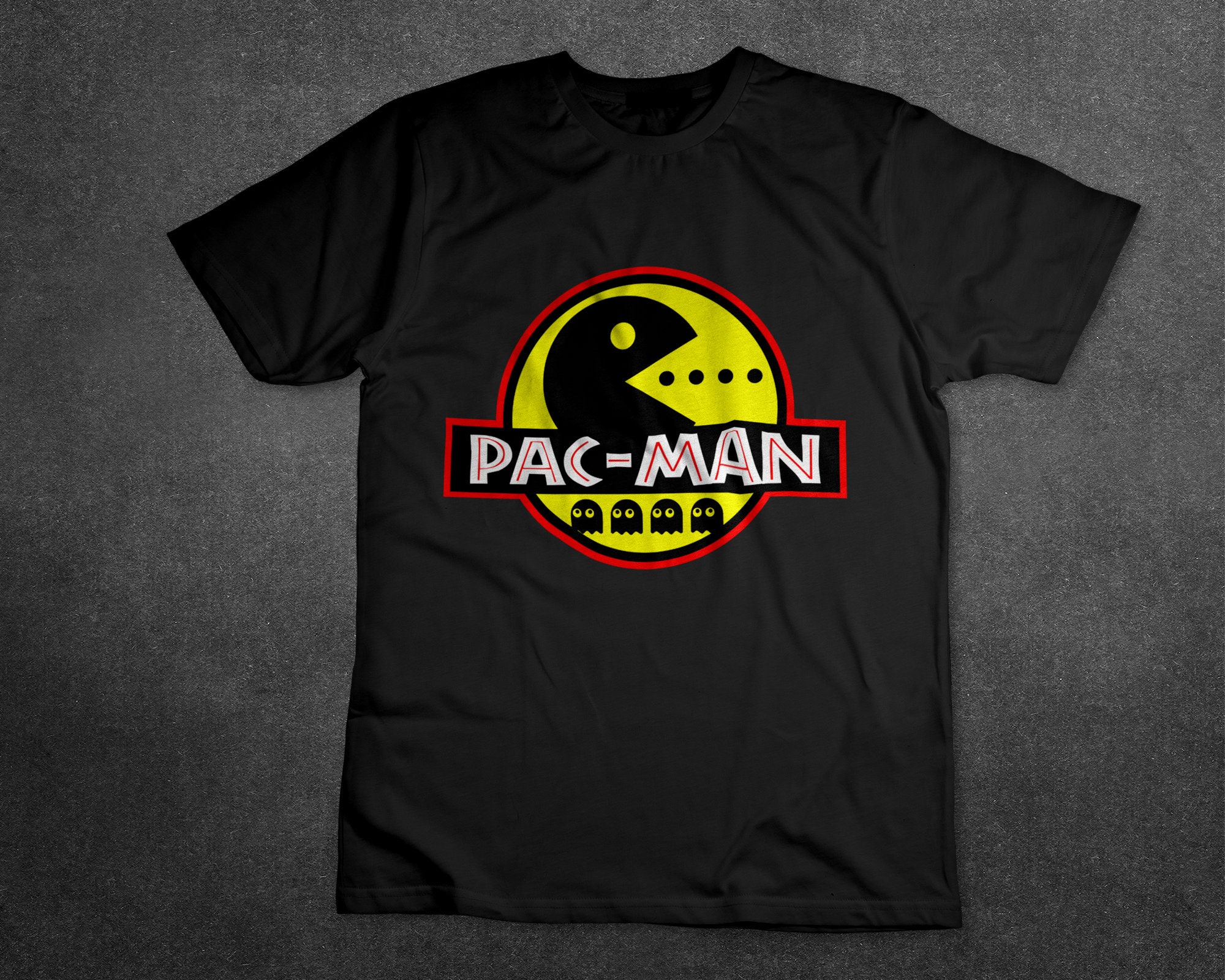 Pac Man Jurassic Park Inspired Sticker Digital Download Clipart Vector ...