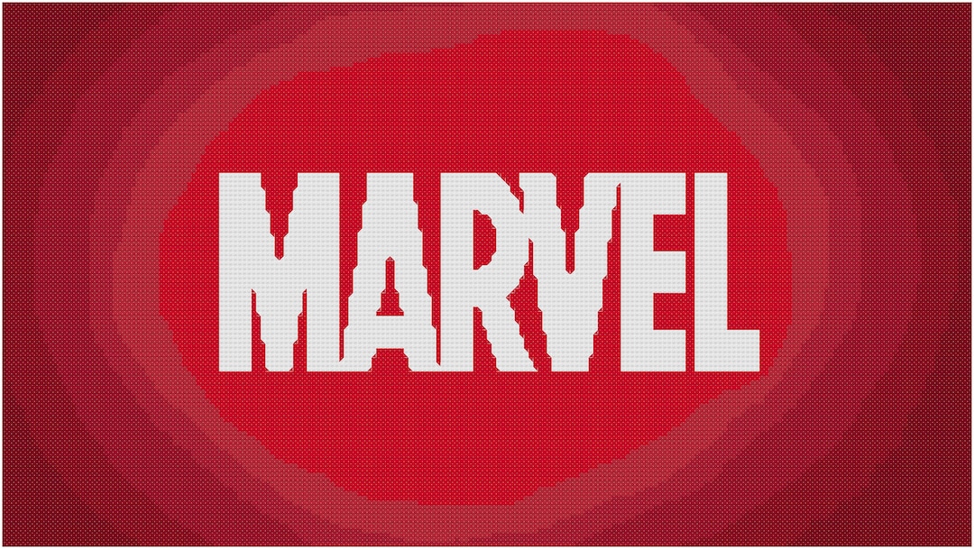 Marvel Logo Cross Stitch Pattern Chart Graph - Etsy