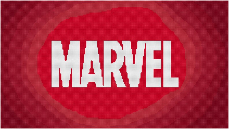 Marvel Logo Cross Stitch Pattern Chart Graph - Etsy Australia