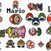 Super Mario Mini Character Cross Stitch Pattern Chart Graph - Etsy