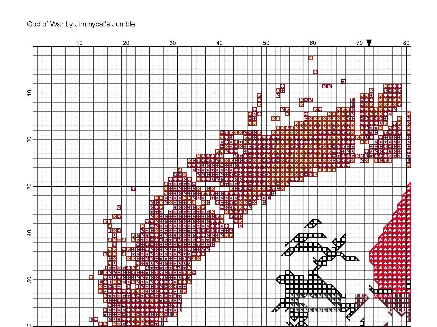 God of War Cross Stitch - Etsy