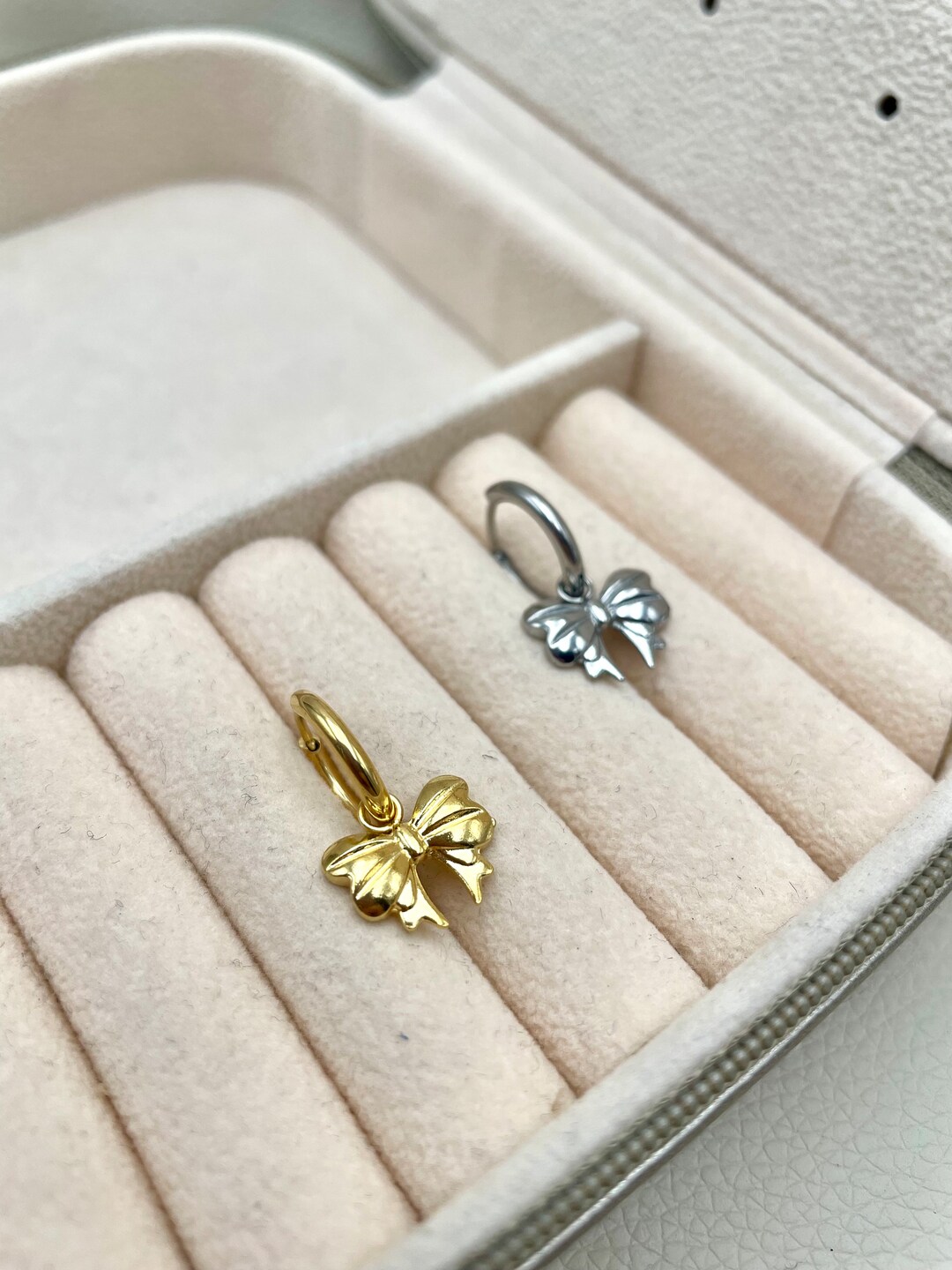 Knot Hoop Earrings, Small Hoop Earrings, Knot Pendant, Women's Jewelry ...