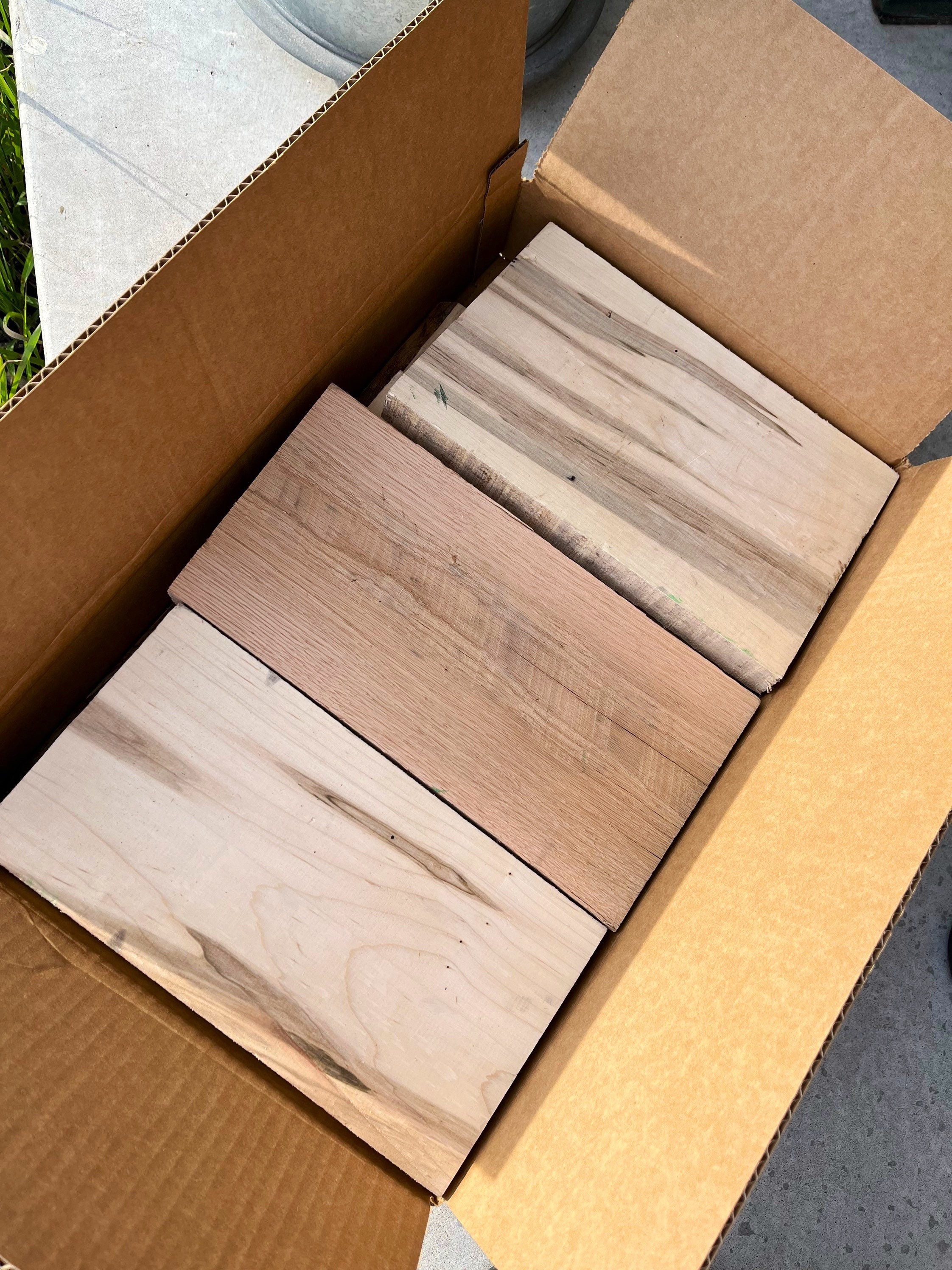 Mix Box Premium Hardwood Canadian Maple & Oak - Etsy Canada
