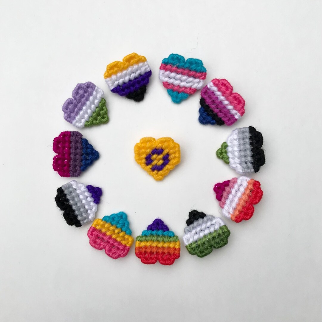 Pride Heart Pin, Pride Flag Pin - Etsy