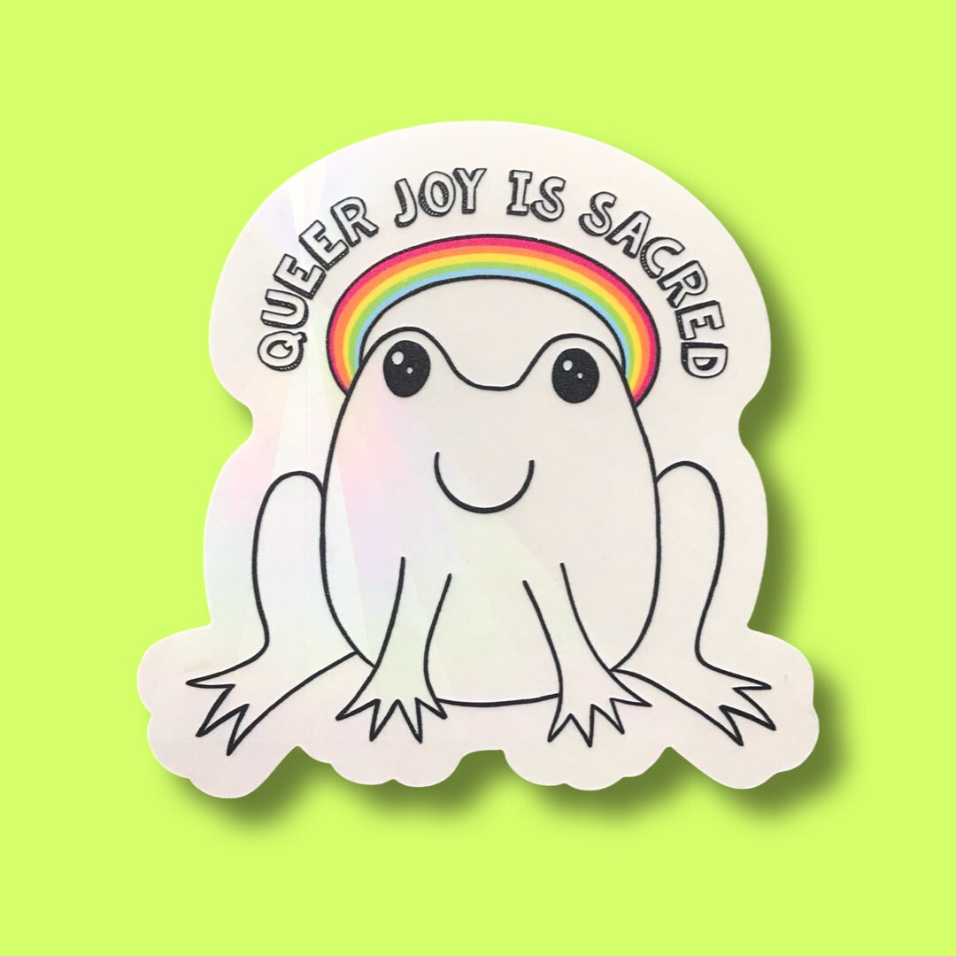 Queer Joy is Sacred Suncatcher Window Cling - Etsy