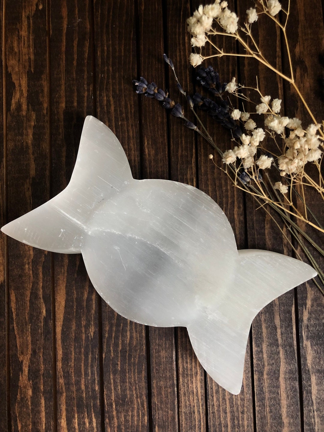 Selenite Crystals - Triple Moon Selenite Crystal Charging Plate ...