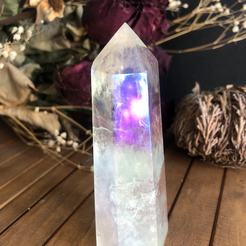 Ruby Aura Quartz - Etsy