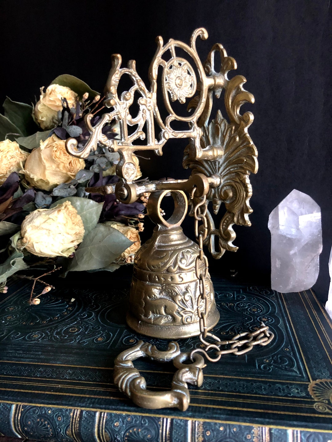 Vintage Brass Monastery Bell - Antique Church Bell - Vintage Bell ...