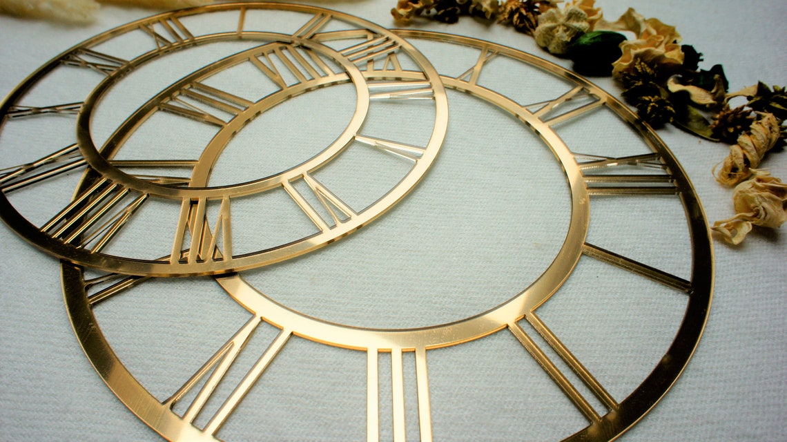 Clock Face Gold Silver / 20 Cm / 25 Cm / 30 Cm / Dial / | Etsy