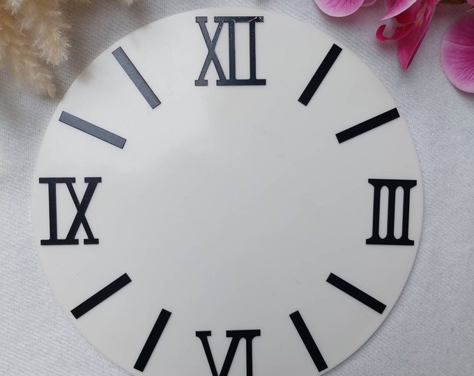 Self-adhesive Roman Numerals / 5 Cm / Acrylic Glass / Clock Face ...