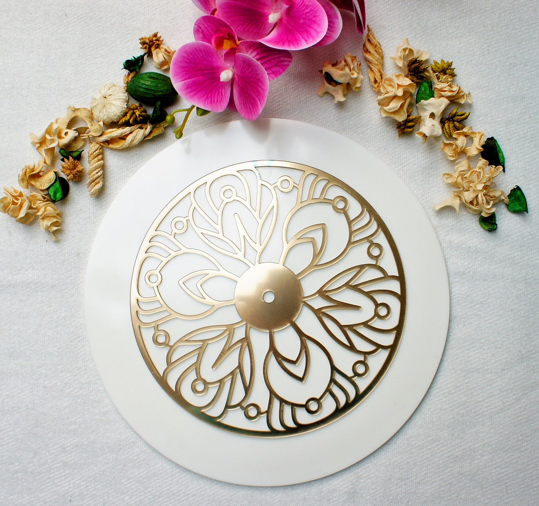 Acrylic Glass Dial 22 Cm Gold - Etsy