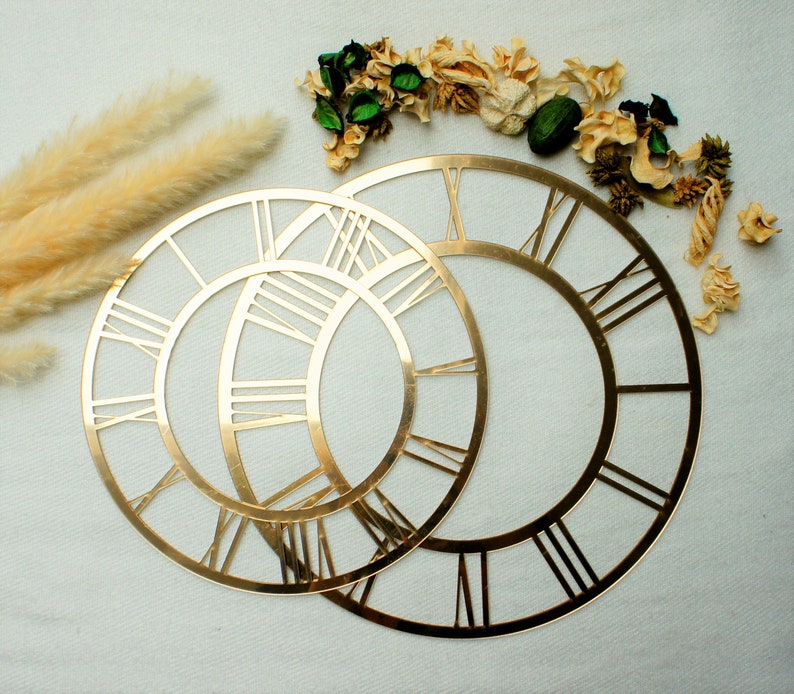 Clock Face Gold Silver / 20 Cm / 25 Cm / 30 Cm / Dial / | Etsy
