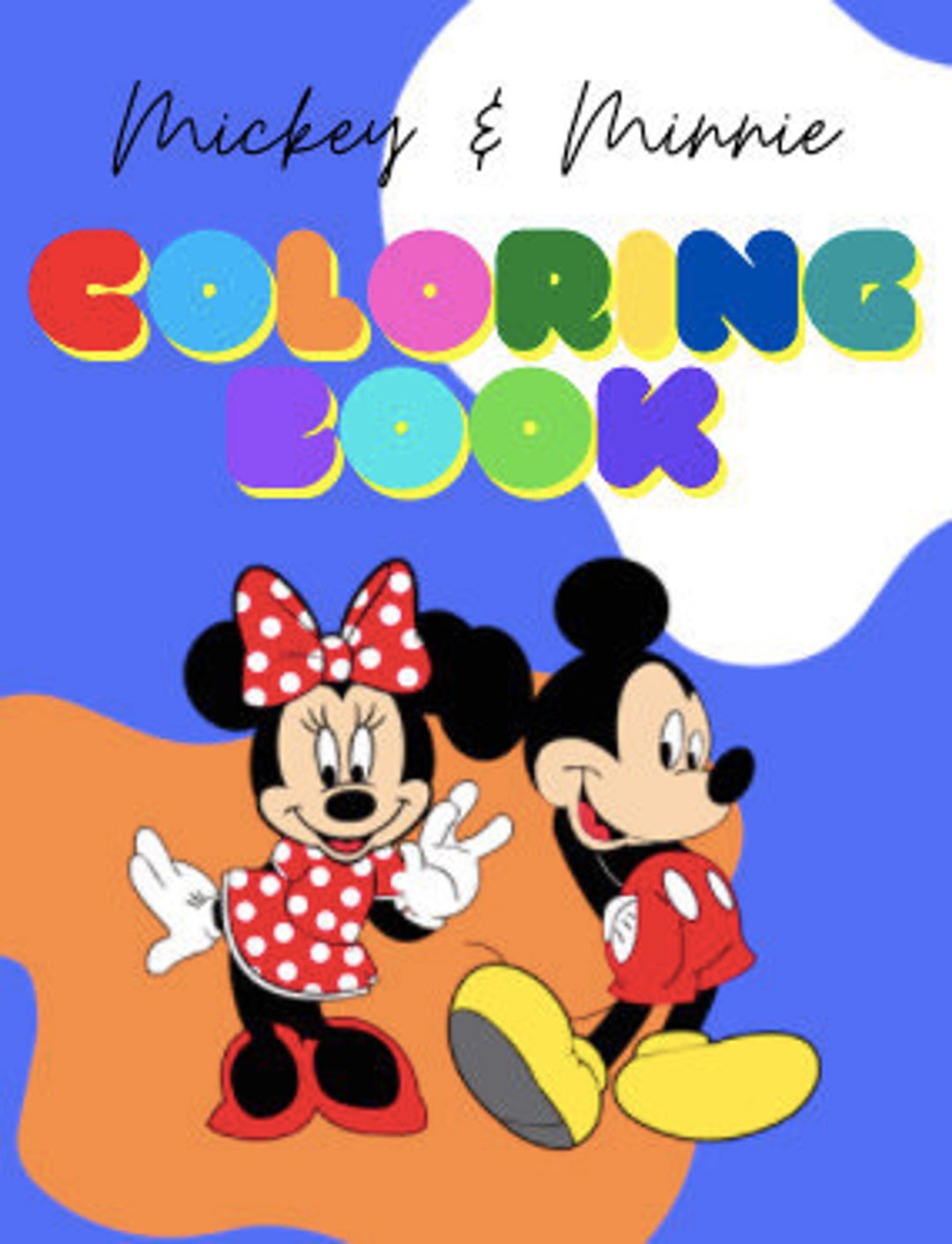 50 Mickey And Minnie Mouse Coloring Pages Etsy