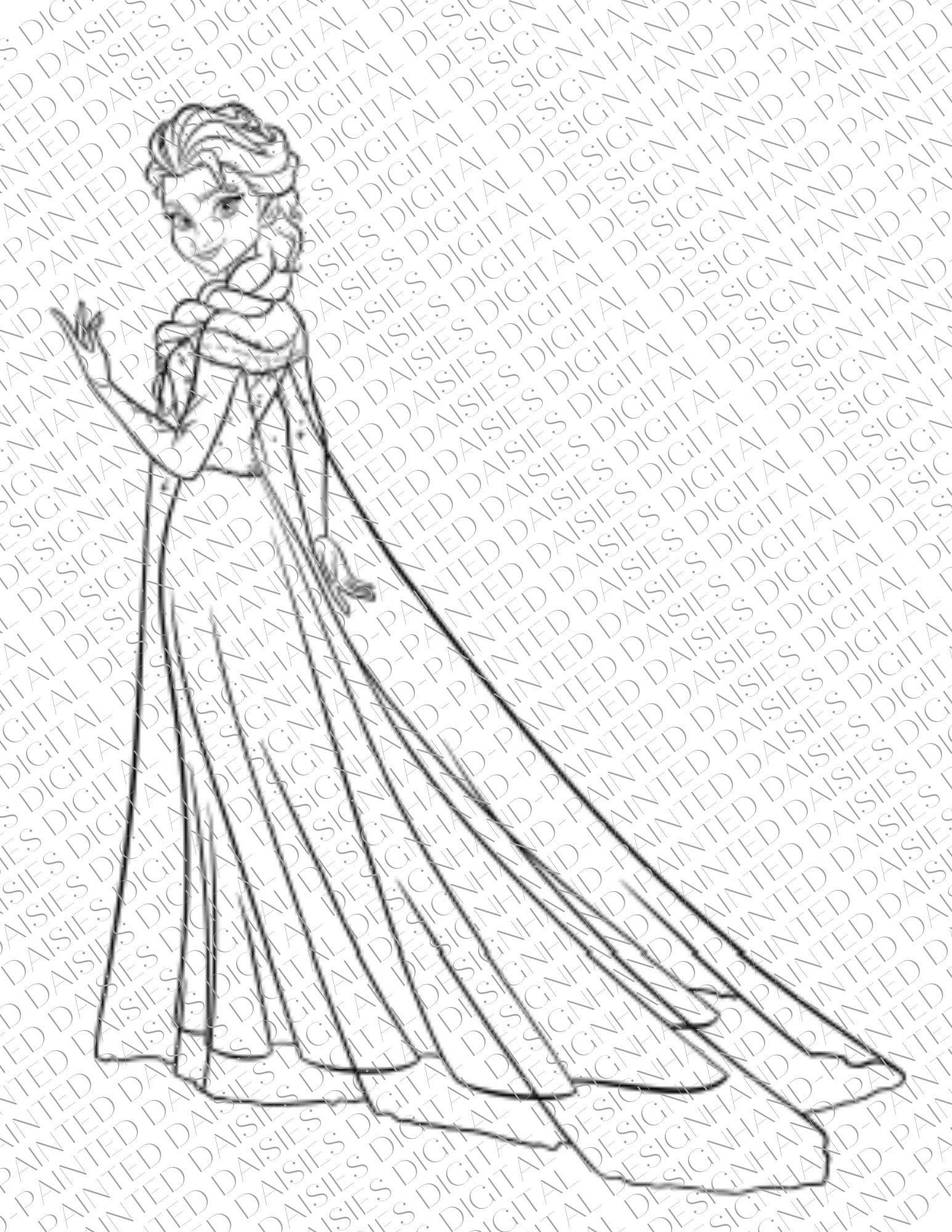 20 Frozen Coloring Pages - Etsy